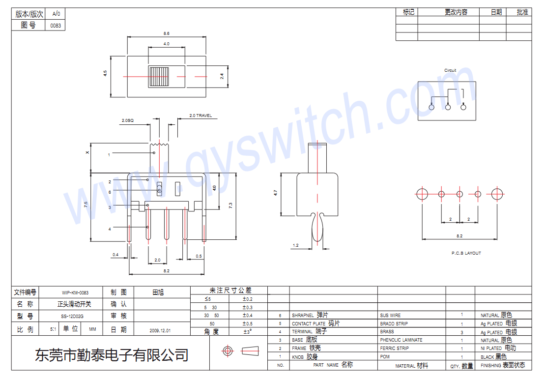 SS-12D02 - 东莞市勤泰电子有限公司